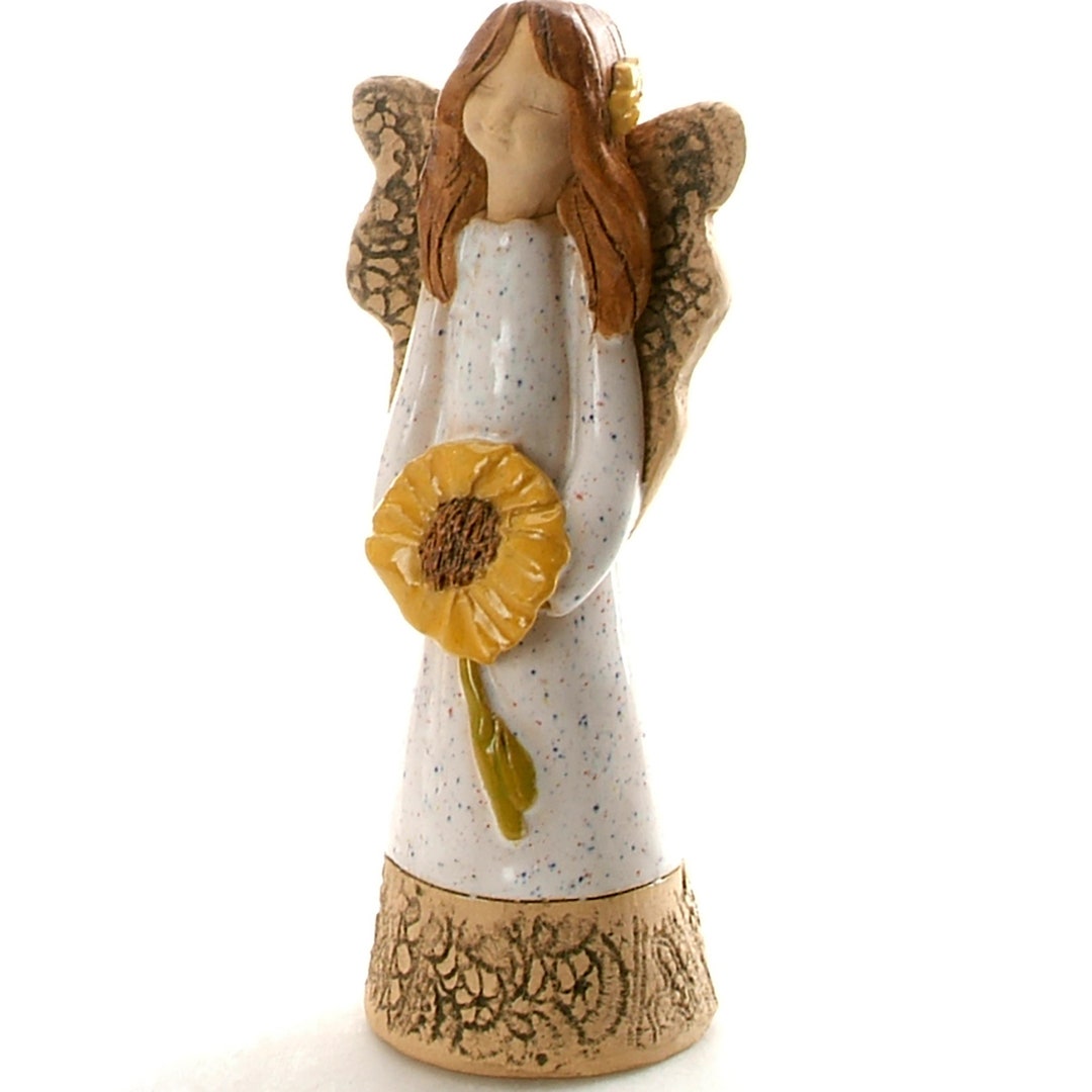 Sisters Make the Best Friends Sentiment Angel in White With Yellow ...