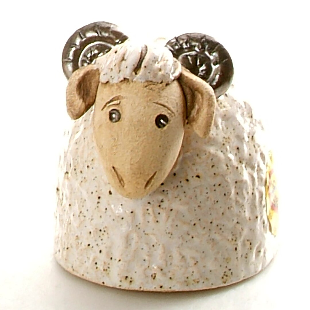 White Ram Cute Adorable Ceramic Sheep Figurine - Etsy