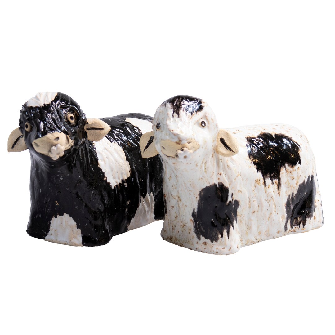 Handmade Large Ceramic Cow Figurine | Various Colours - Etsy