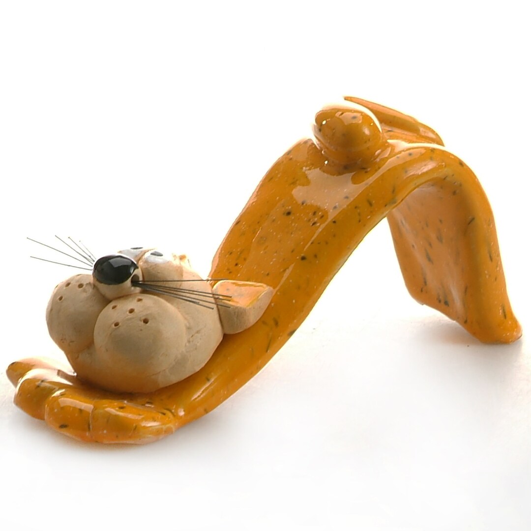 Mustard Bent Cat With Bristle Whiskers Cool Gift for Cat Lovers - Etsy