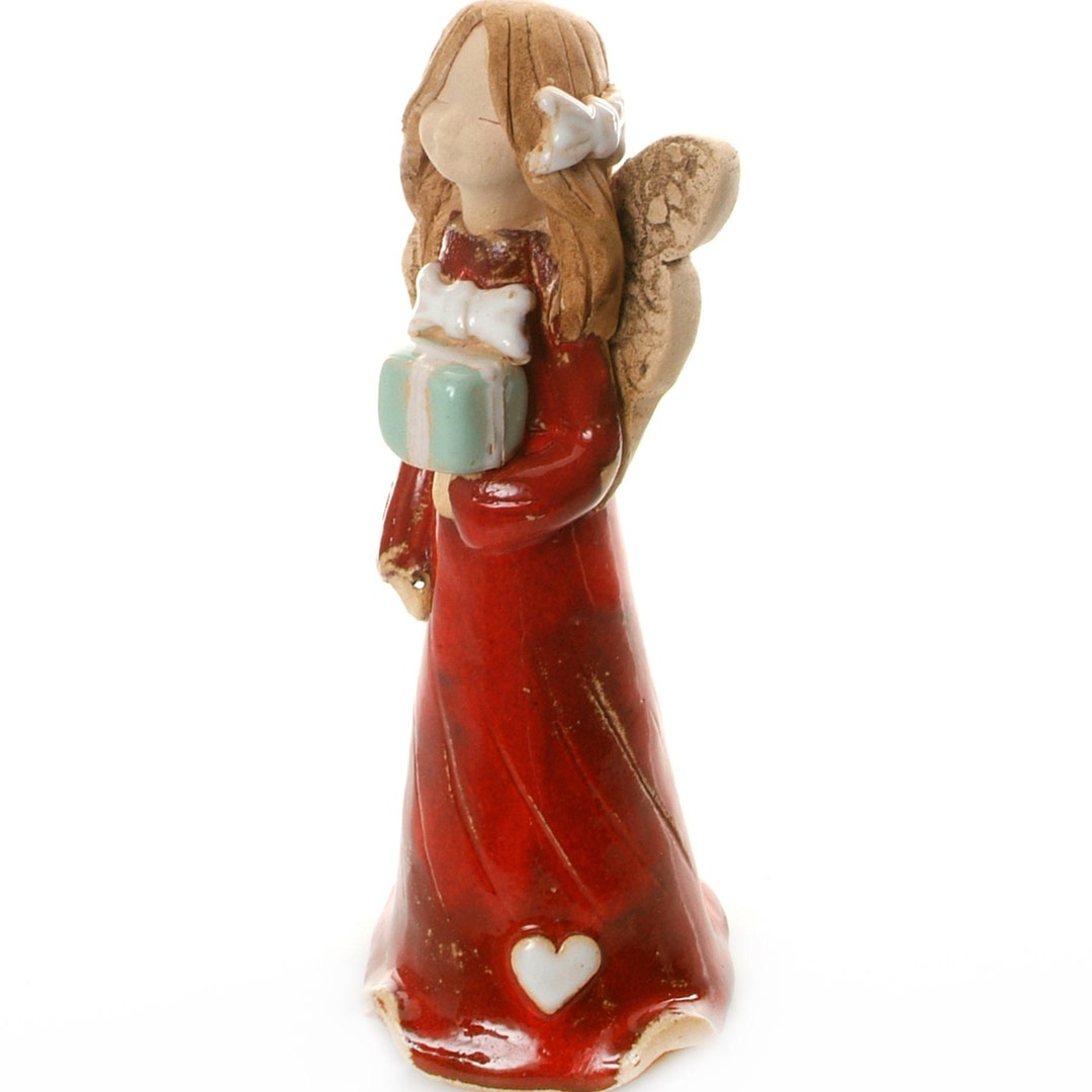 Happy Birthday Angel in 3 Colourways Ceramic Hand Made Ornament Say ...