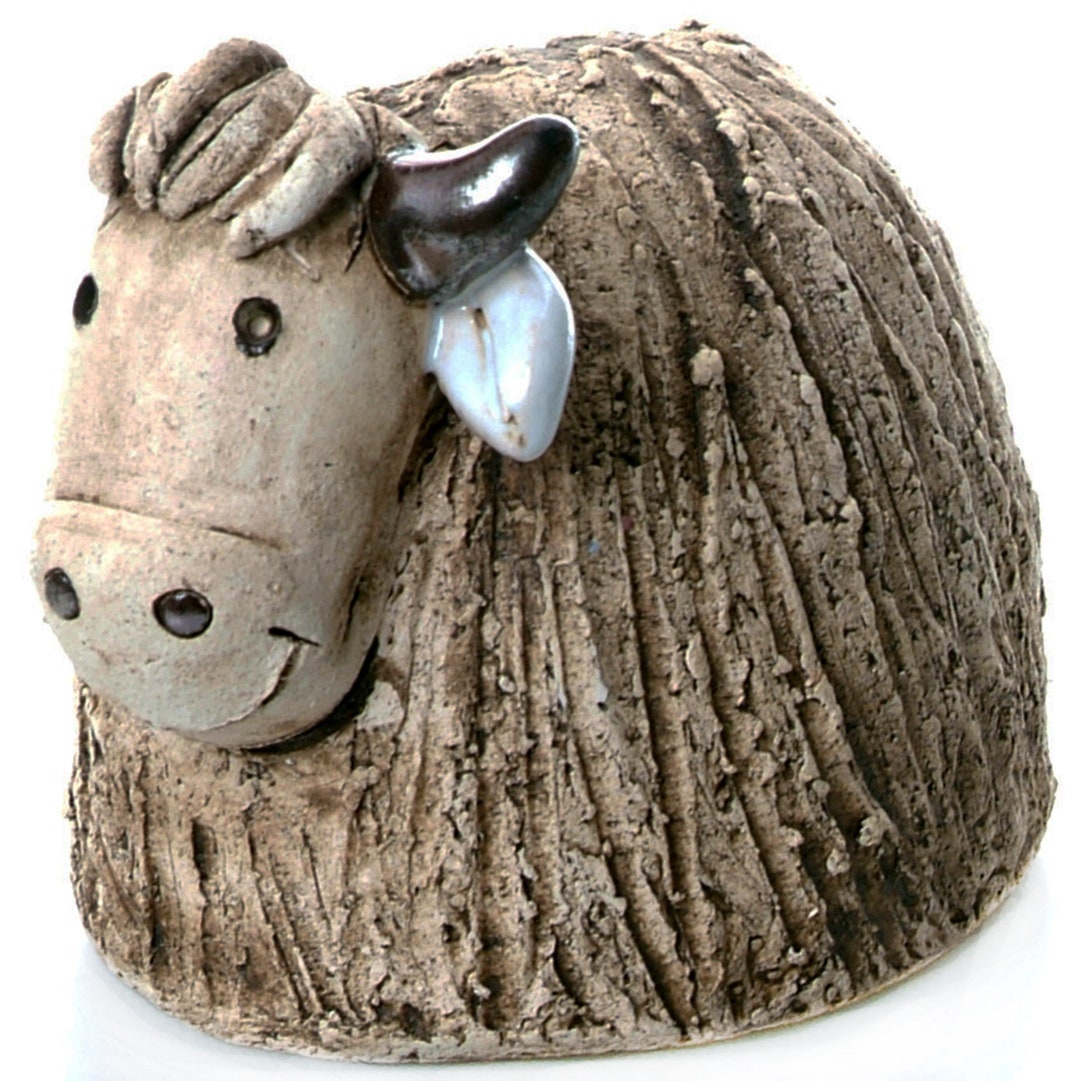 Ceramic Natural Cow Quirky and Unique Gift or Home Decor Beautifully ...