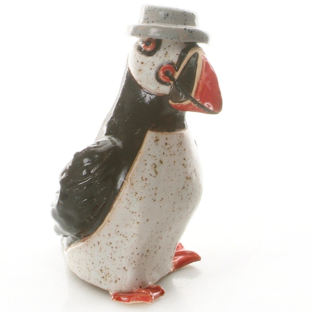 Hand Made Ceramic Puffin Figurine Cute Gift or a Home Deco - Etsy UK