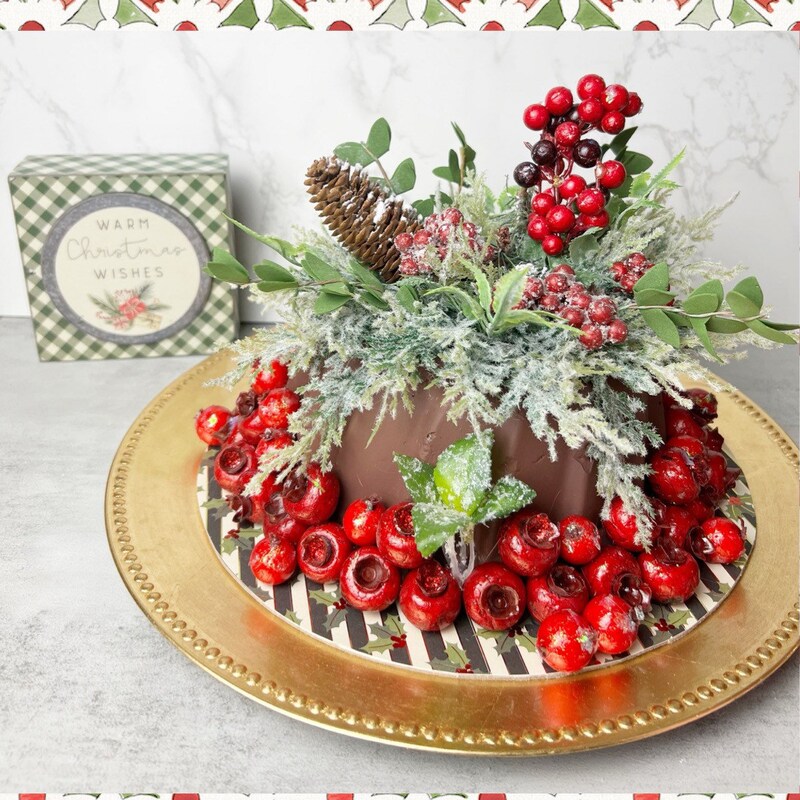 Fake Christmas Cake - Etsy