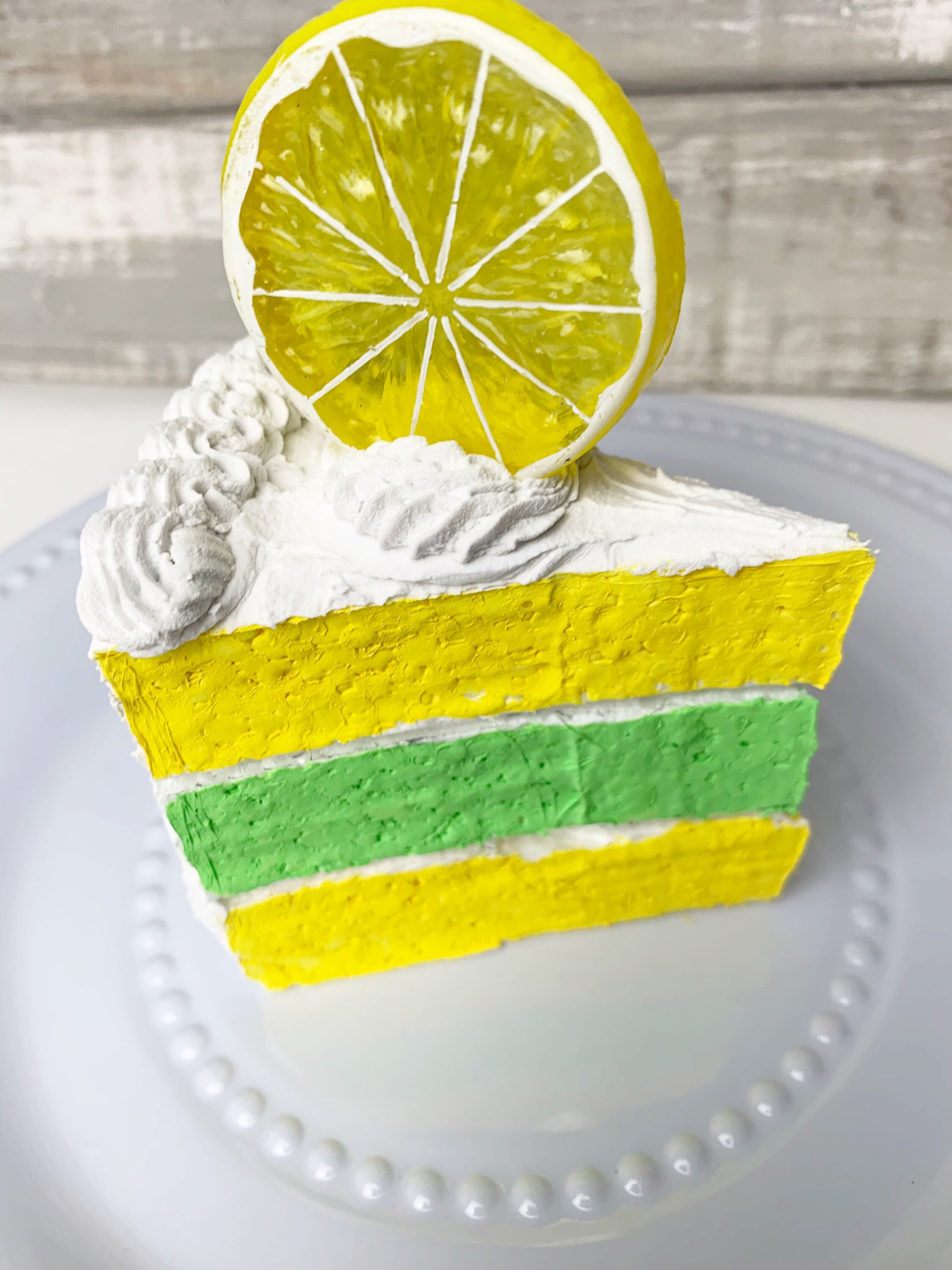 Fake Lemon Cake for Display, 1 per Order, Slice of Fake Lemon Cake - Etsy