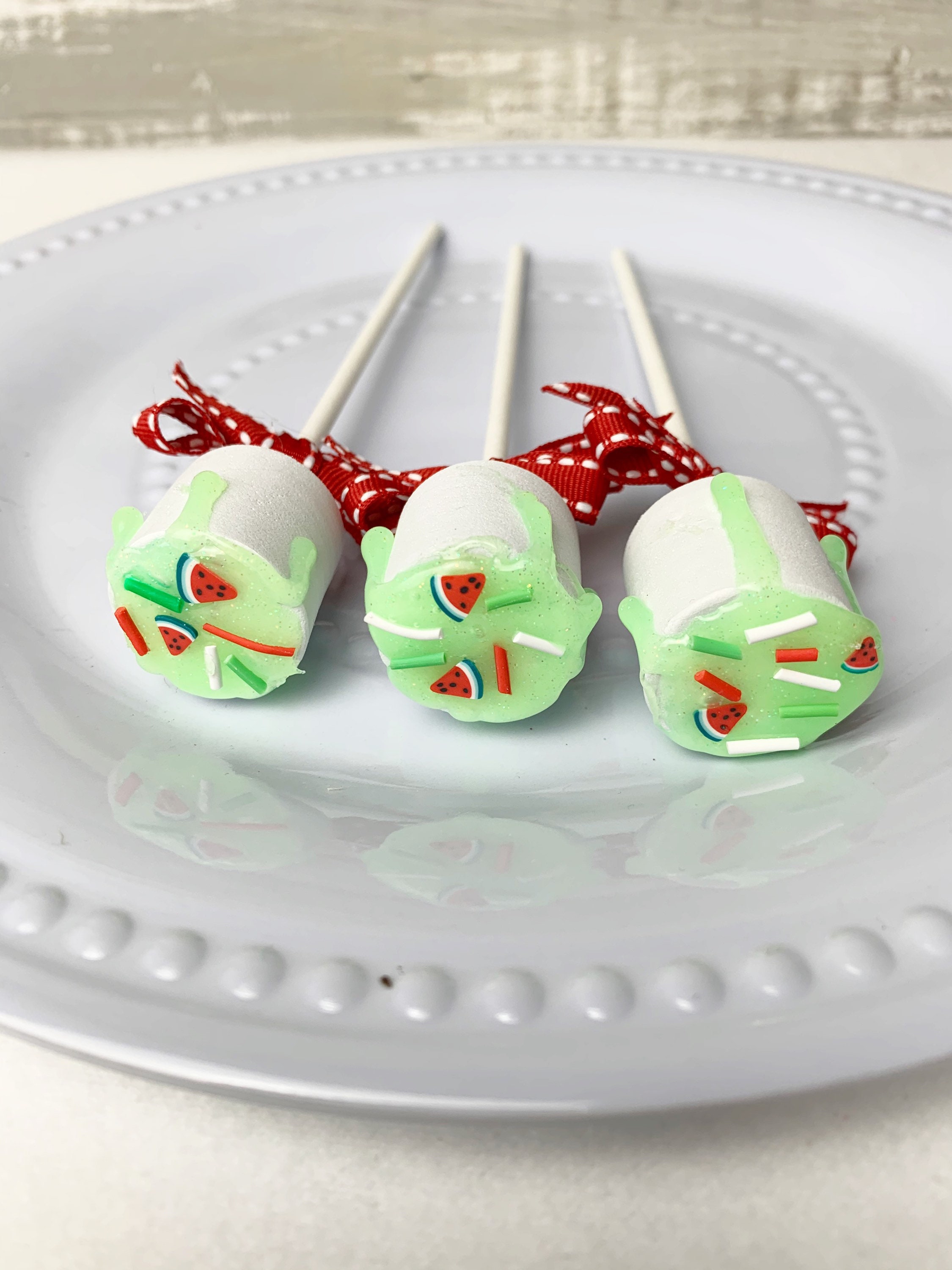 Fake watermelon marshmallows watermelon fake marshmallows 3 | Etsy