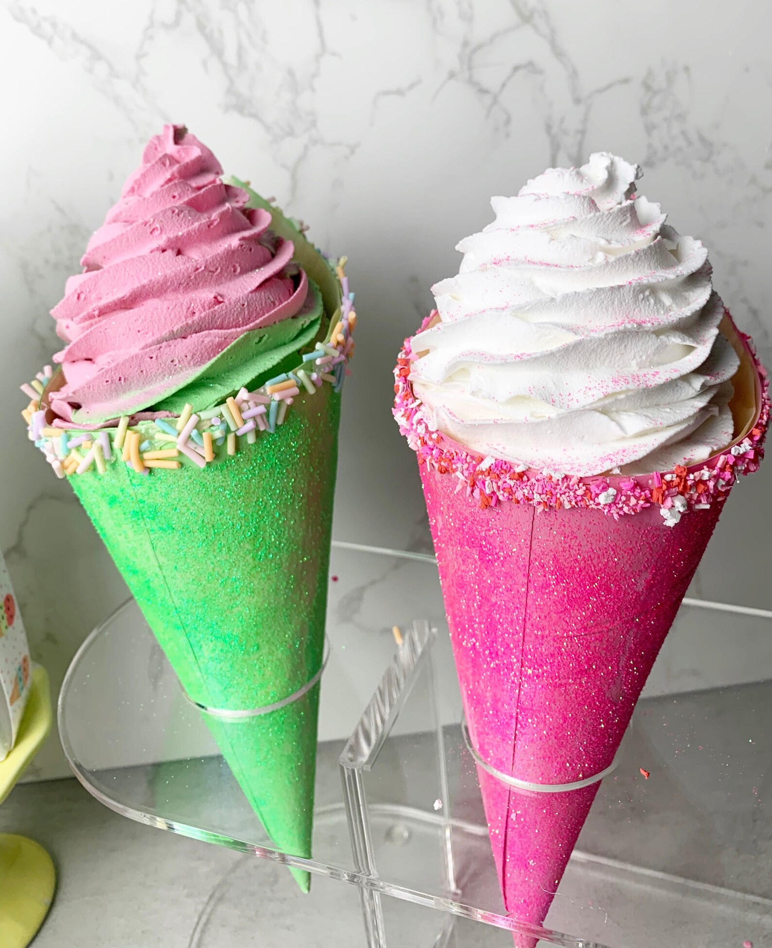 Fake Ice Cream Cone, Fake Ice Cream Waffle Cone, Fake Waffle Cones - Etsy