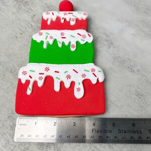 3 Tiered Cookie Fake Cake, Christmas Fake Cake, Christmas Tiered Tray ...