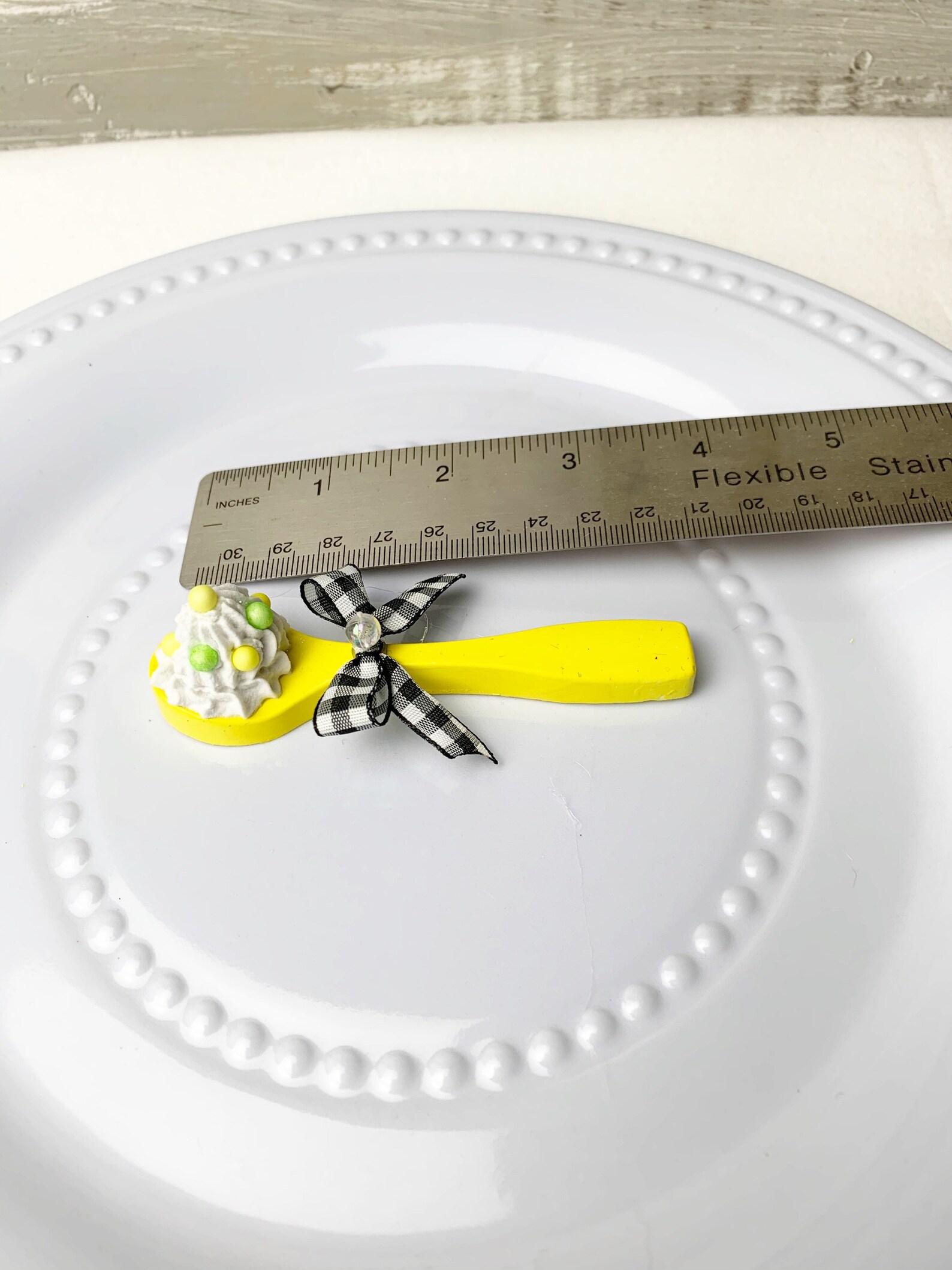 Lemon Spoon With Fake Sprinkles Lemon Decor for Tiered Tray - Etsy
