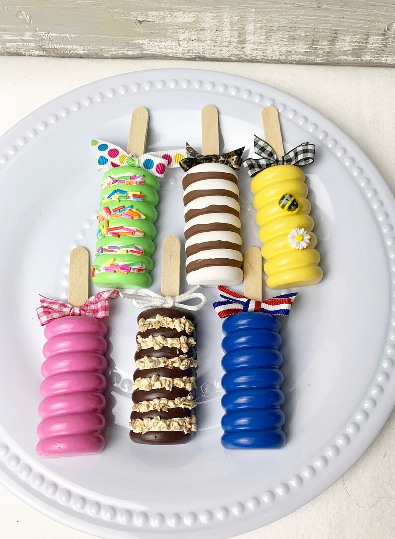 Fake Patriotic Popsicle, Fake Bee Popsicle, Birthday Decor, 1 per Order ...