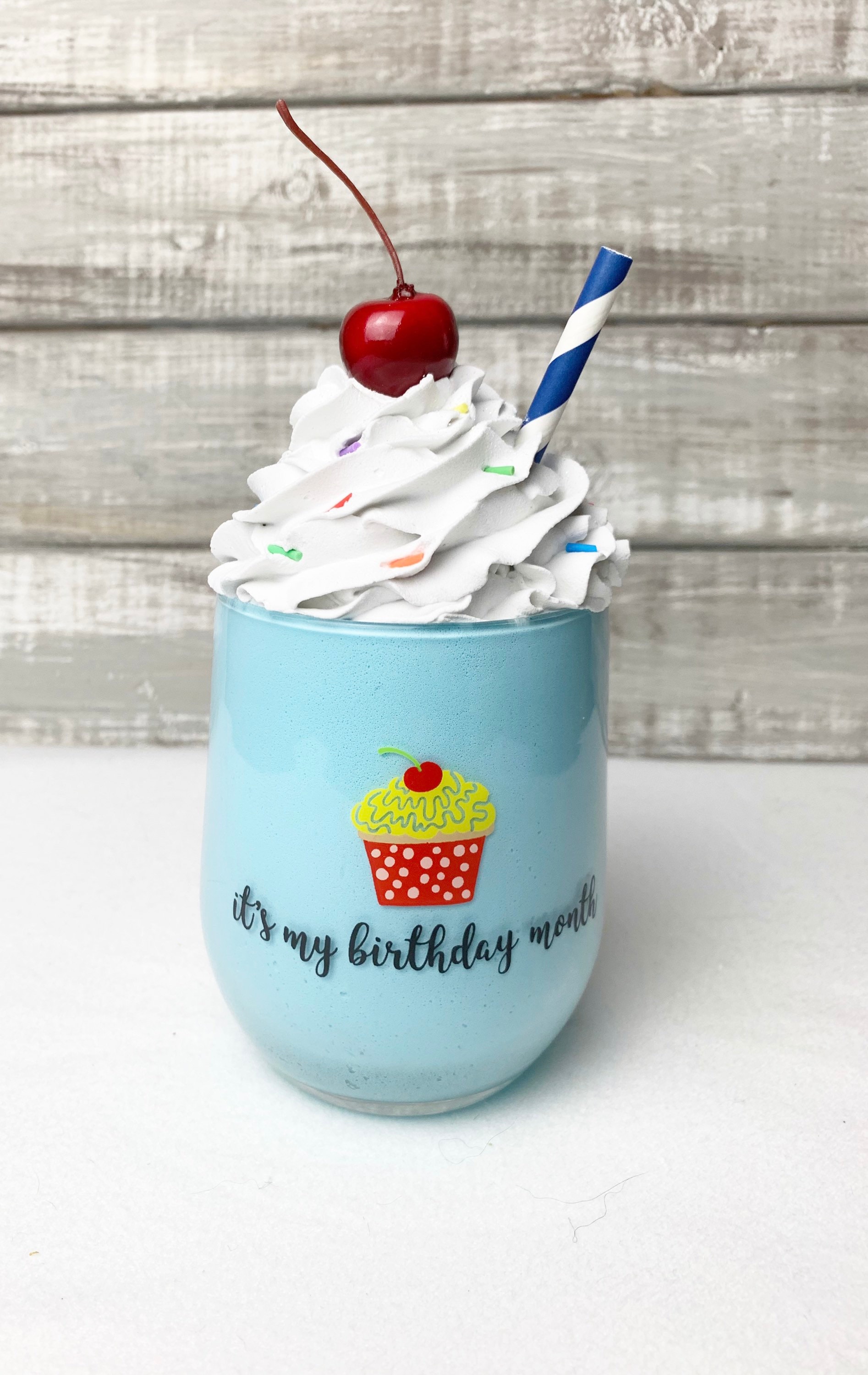Birthday month Fake birthday drink fake cookies drink | Etsy
