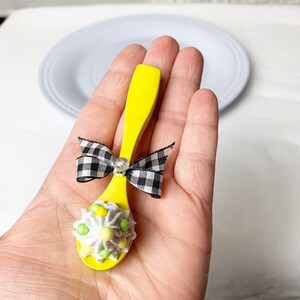 Lemon Spoon With Fake Sprinkles, Lemon Decor for Tiered Tray, 1 Spoon ...