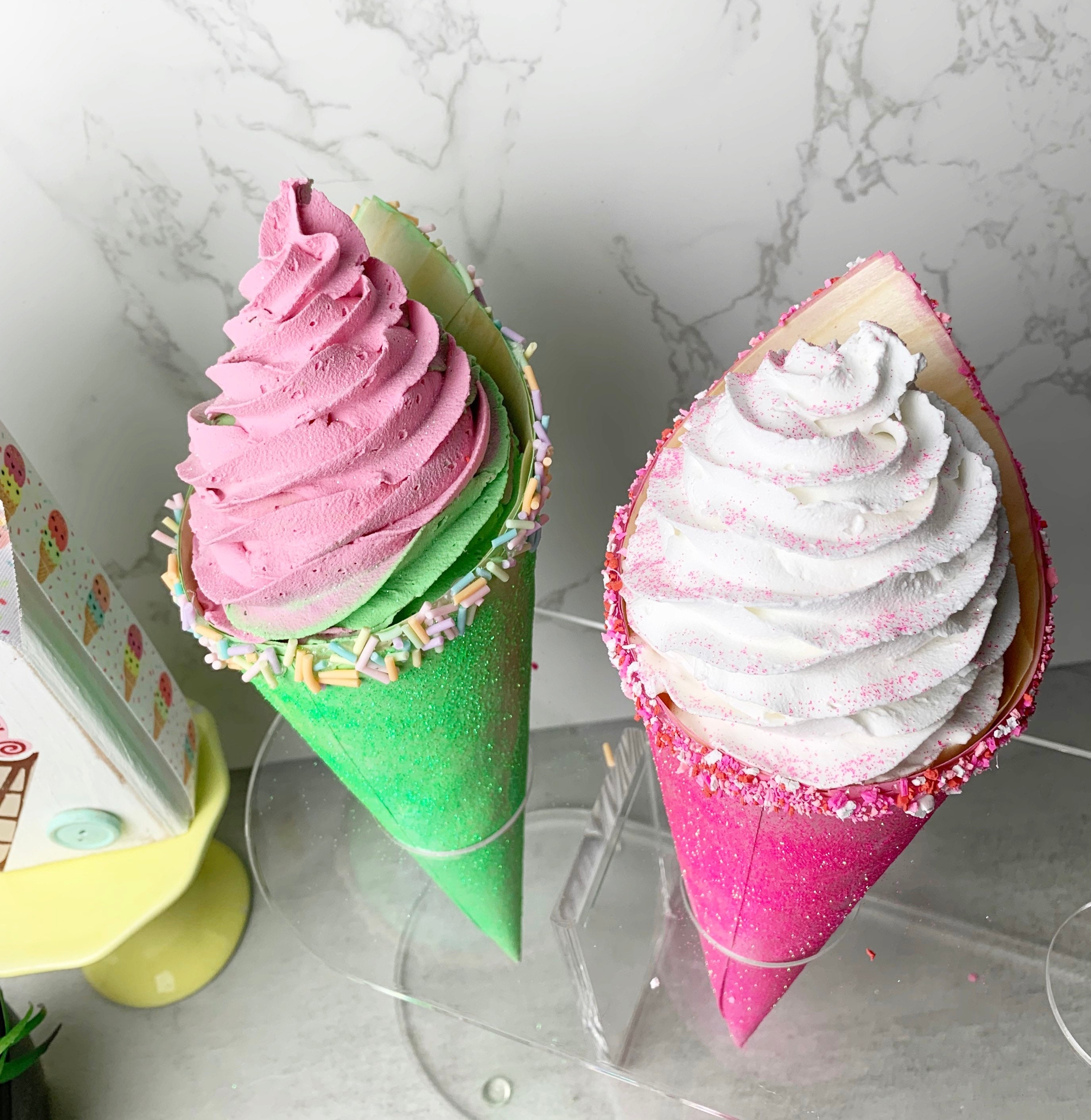 Fake Ice Cream Cone, Fake Ice Cream Waffle Cone, Fake Waffle Cones - Etsy