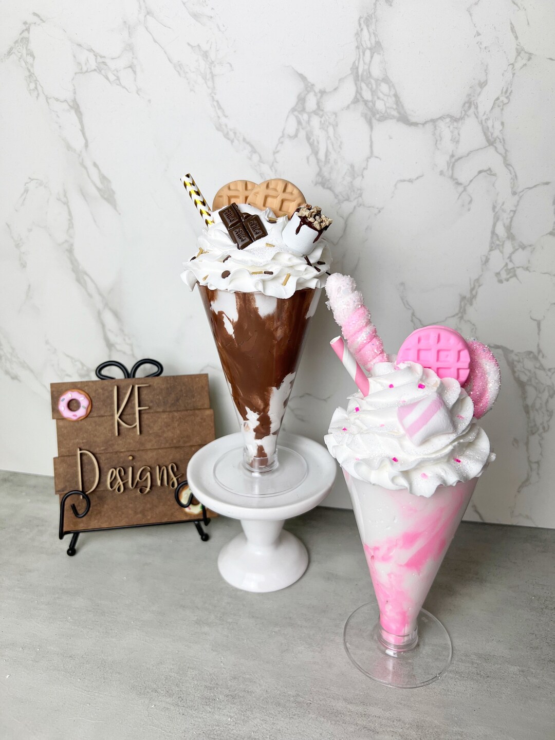 Extreme Fake Shake, Chocolate Fake Shake, Pink Fake Shake - Etsy