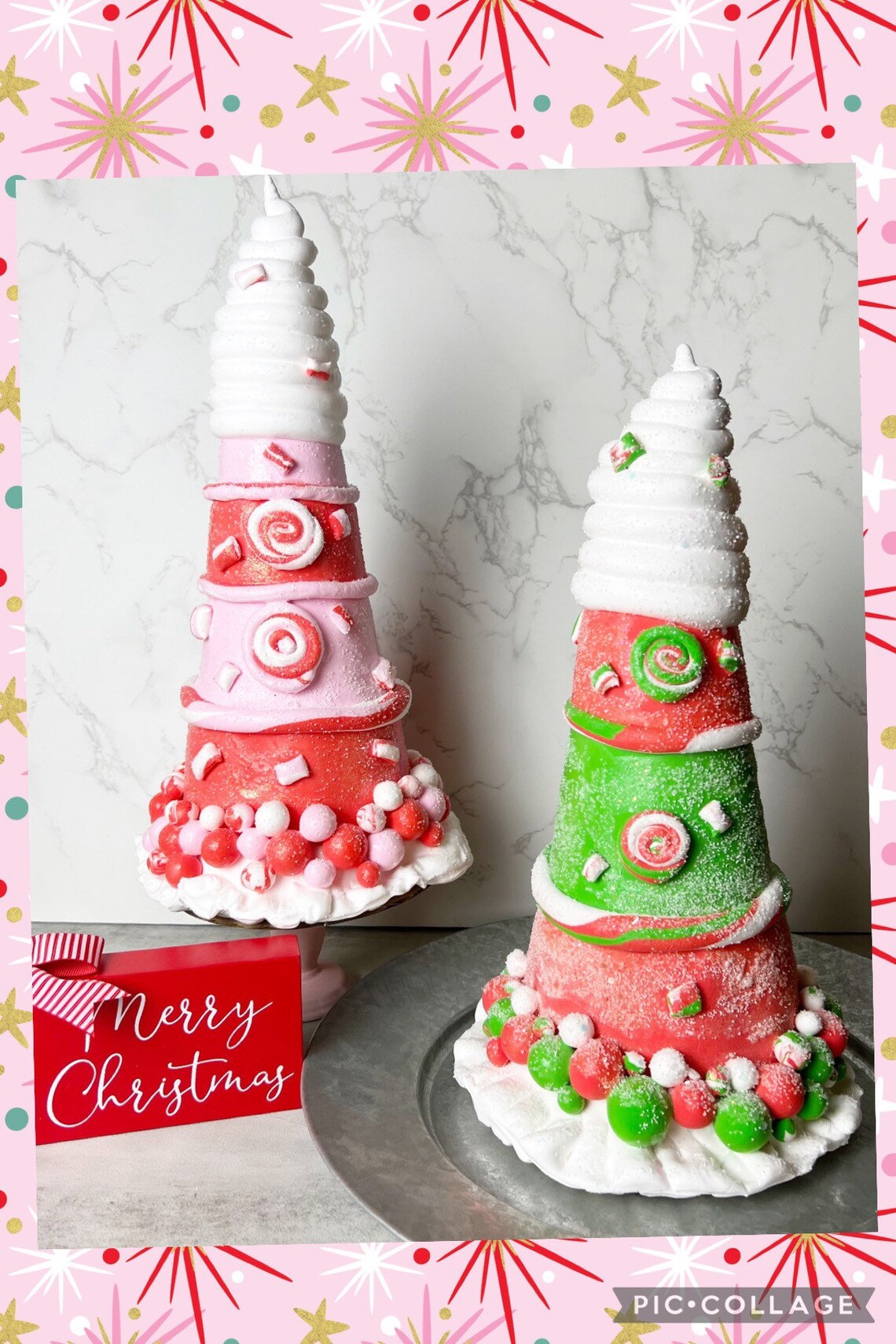 Christmas Fake Tree Cake Christmas Fake Cake Christmas - Etsy