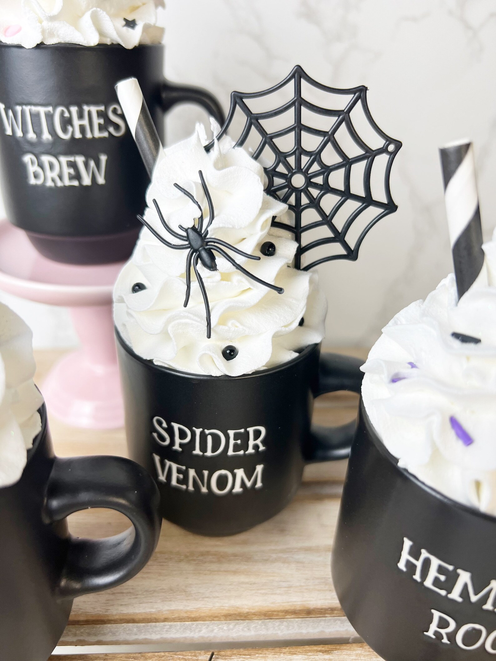 Halloween Fake Drink Halloween Fake Coffee Halloween Tiered - Etsy