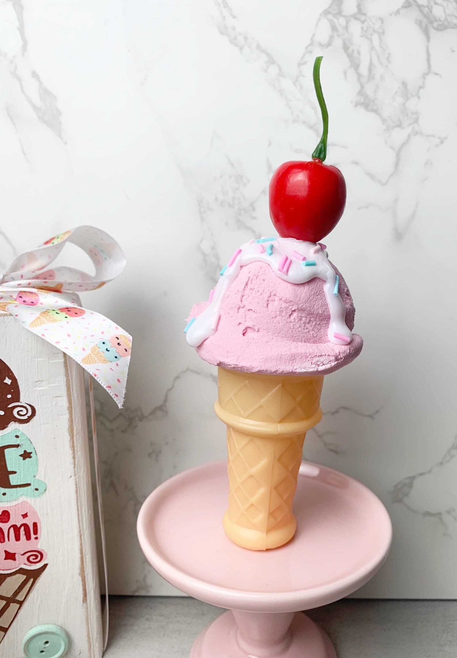 Fake Ice Cream Ice Cream Decor Birthday Decor Summer Decor - Etsy