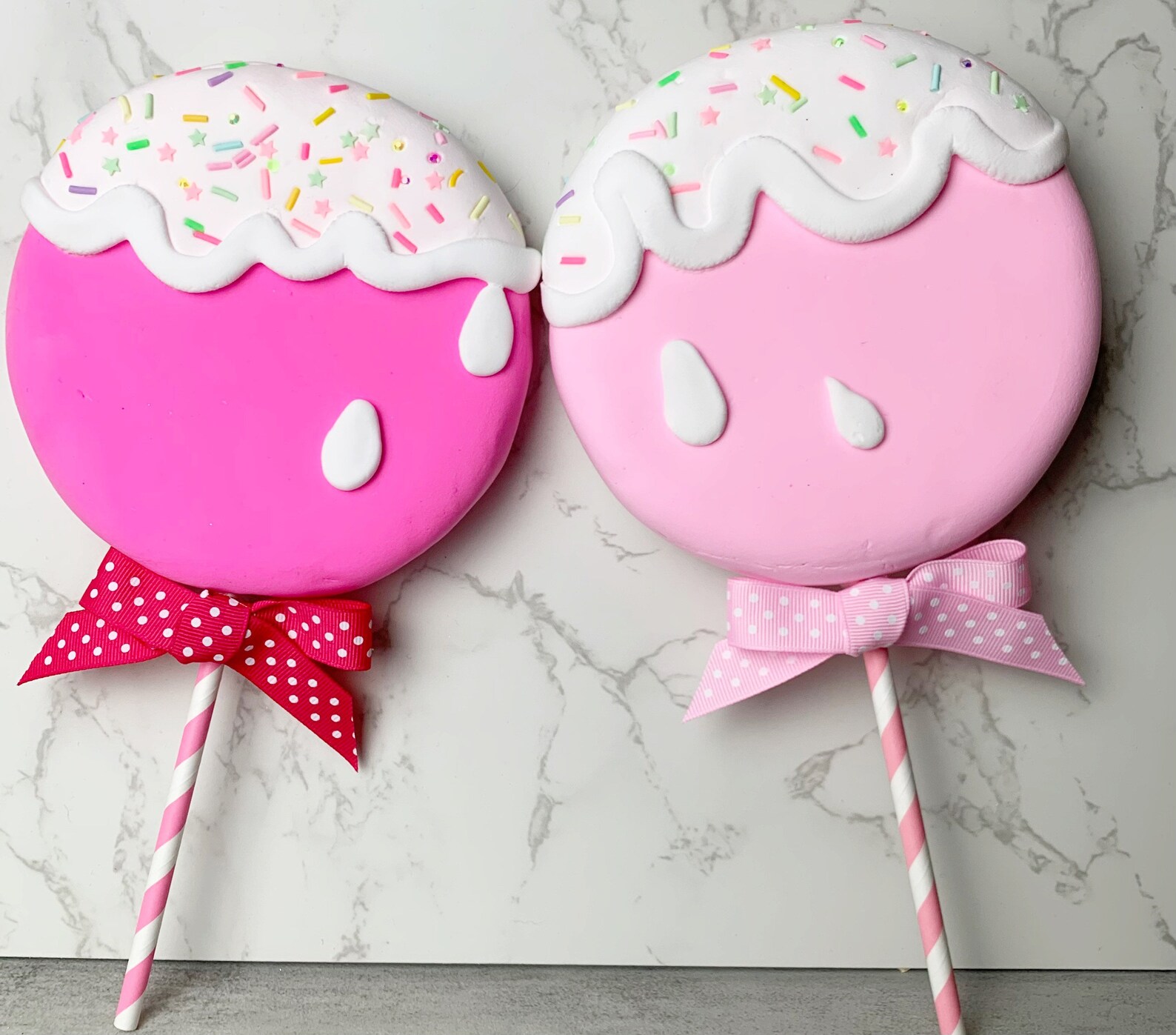 Fake Lollipops Pink Lollipops Fake Candy Birthday Decor - Etsy