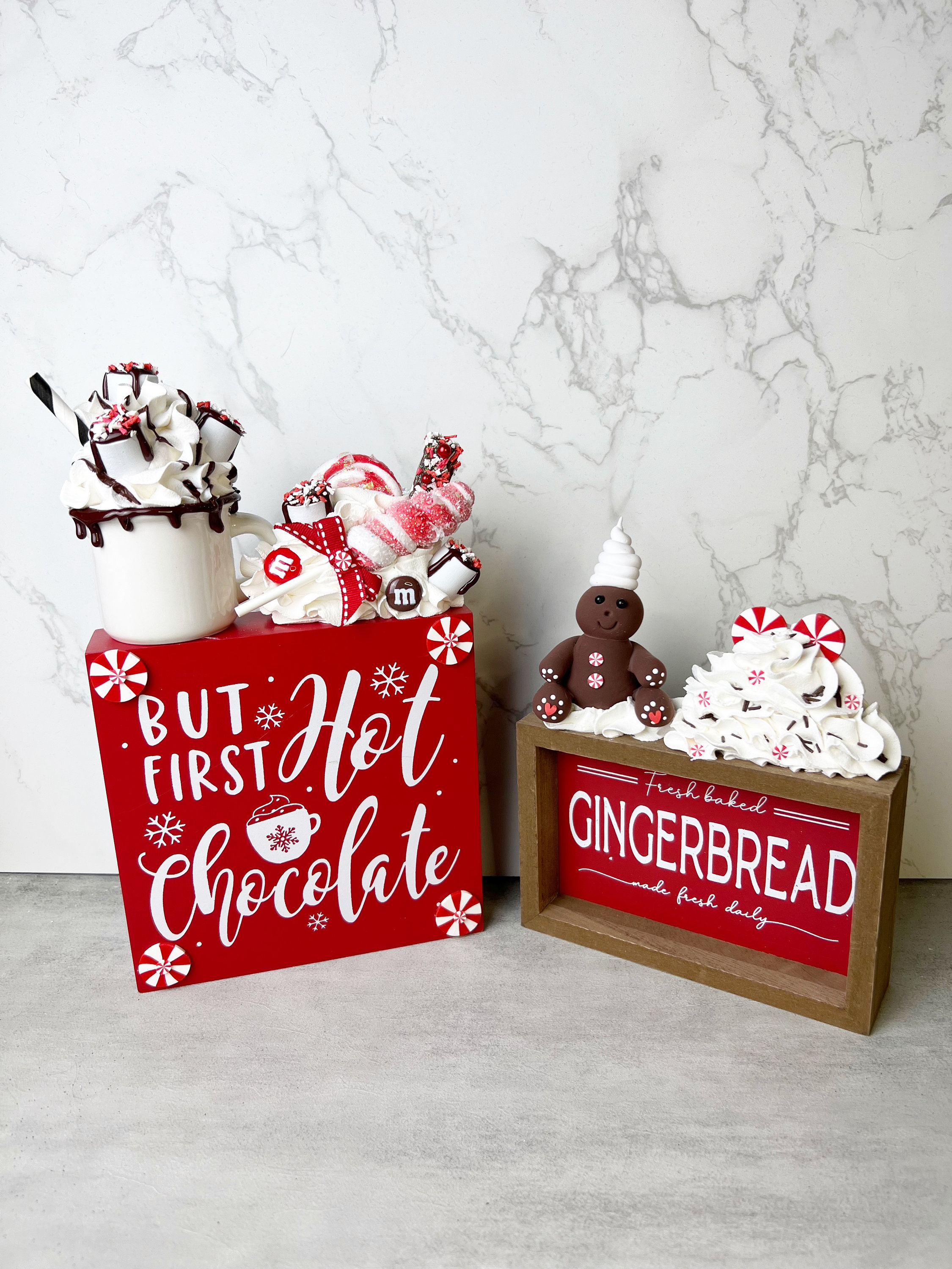 Christmas Fake Bake, Gingerbread Decor, Christmas Signs, Christmas ...