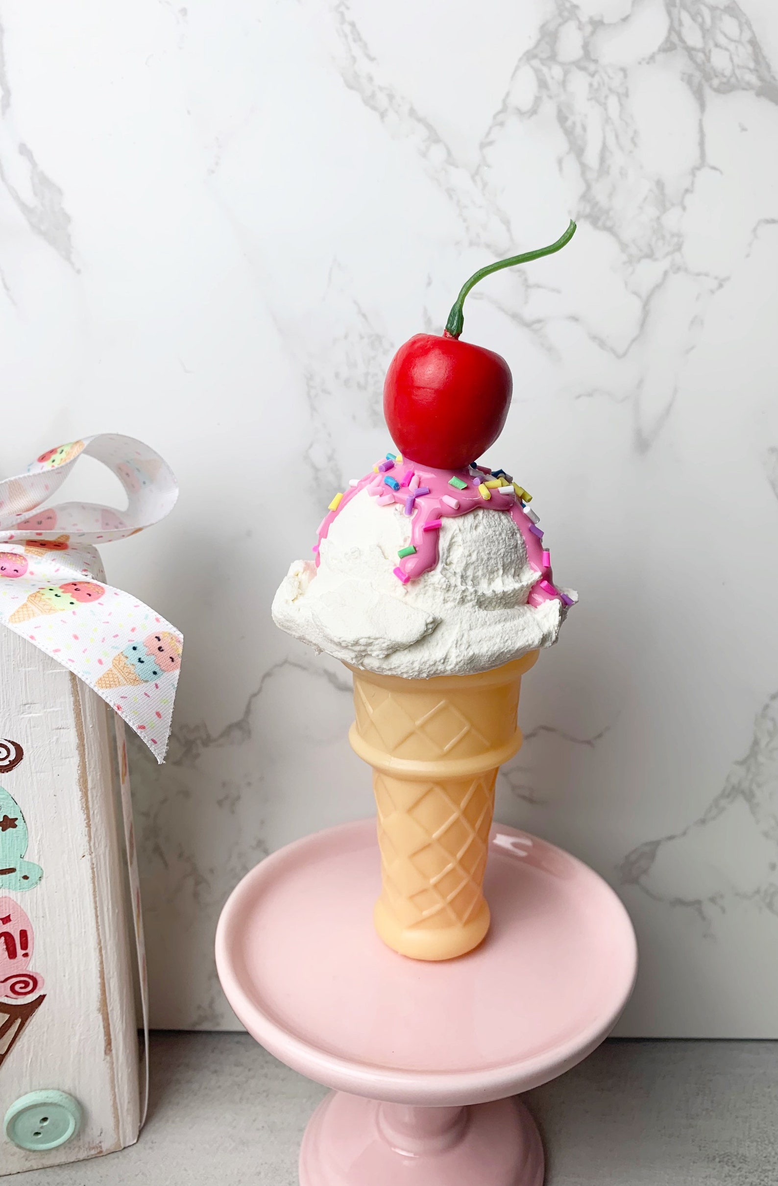 Fake Ice Cream Ice Cream Decor Birthday Decor Summer Decor - Etsy
