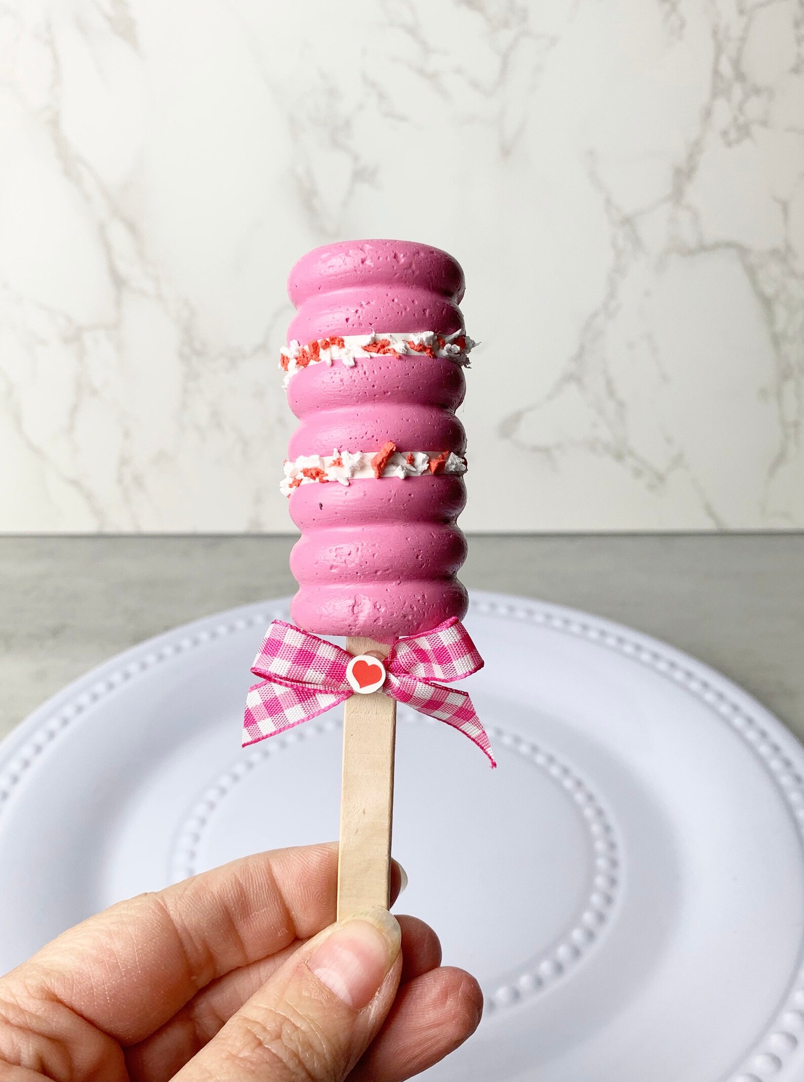 Fake Valentine’s Popsicle, Valentines Decor, Fake Popsicle - Etsy