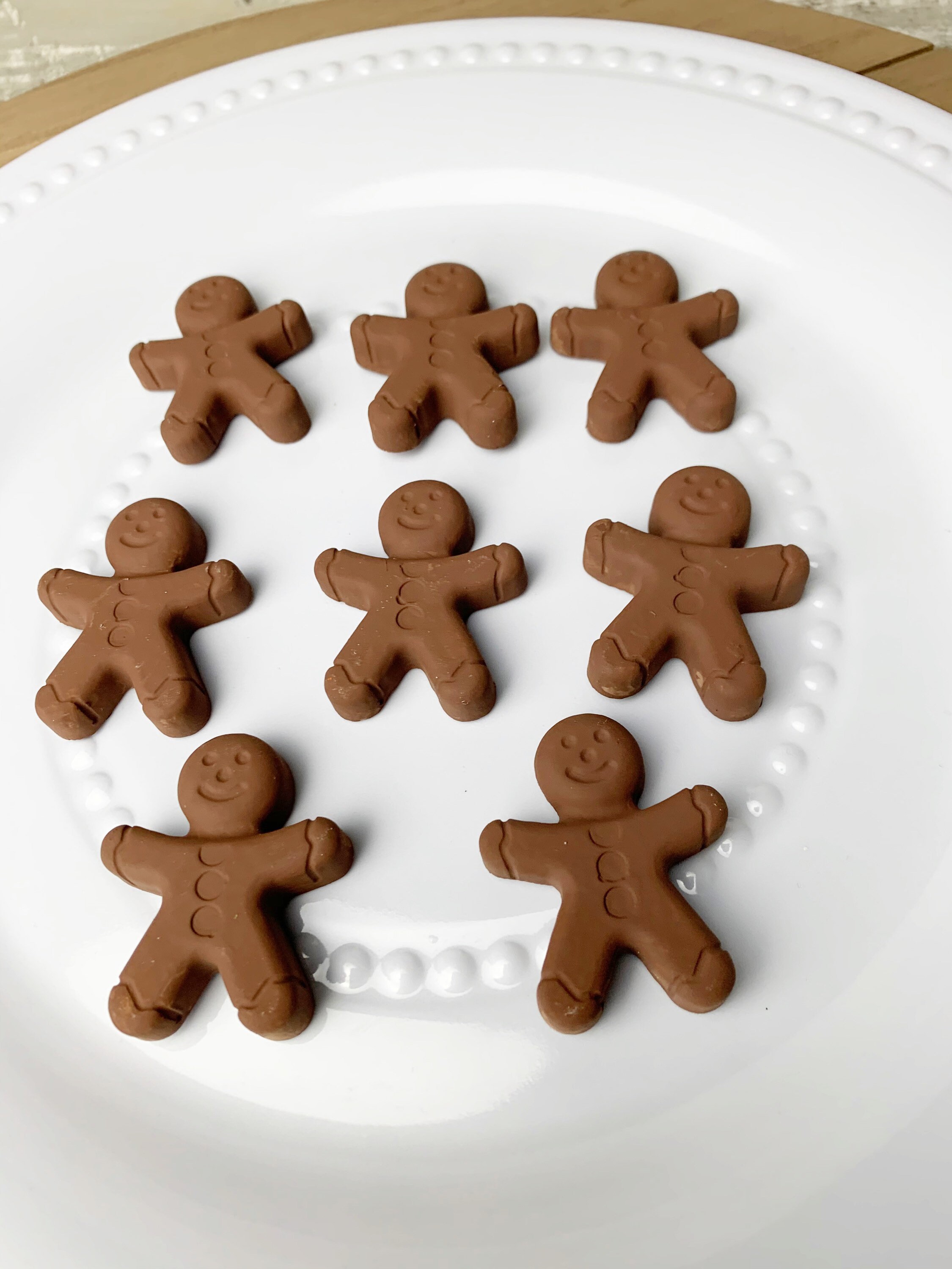 Set of 3 mini gingerbread man Christmas tiered tray decor | Etsy
