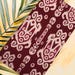 Batik Sarong in Crimson Maroon Color, Sarawak Borneo Batik Fabric, Iban ...