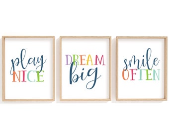 Dream big wall art | Etsy