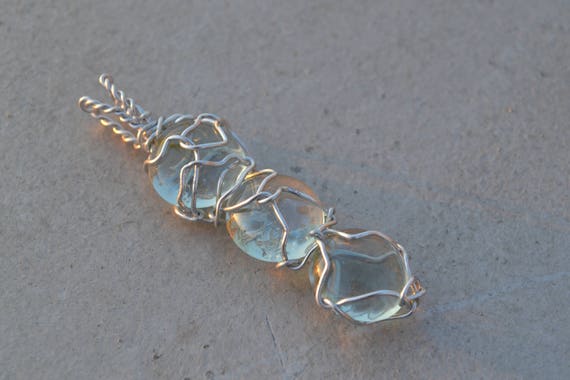 Frozen and Elsa Inspired Blue Transparent Wire Wrapped Glass | Etsy