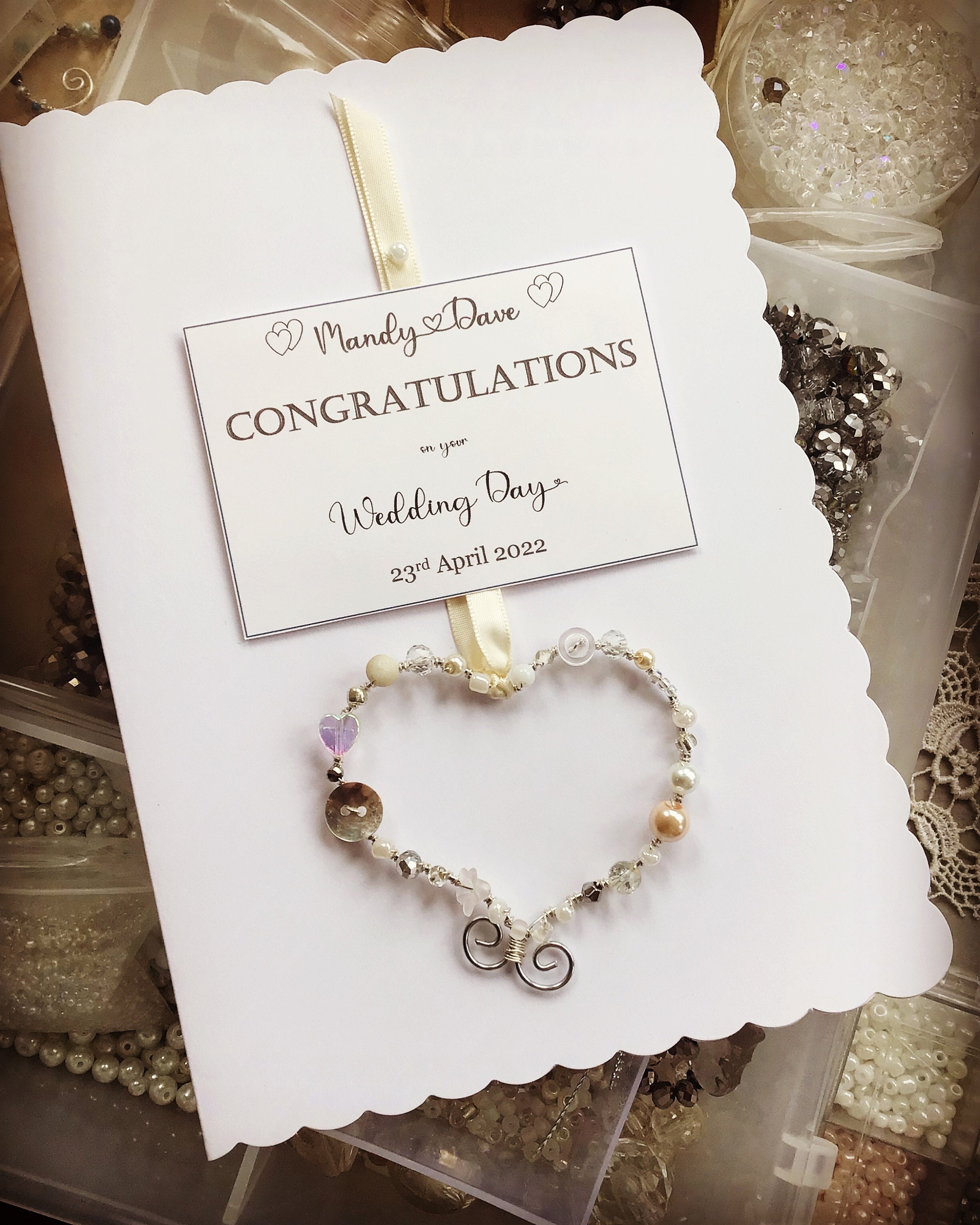 Luxury Wedding Card Gift Congratulations on Your Wedding Day - Etsy UK