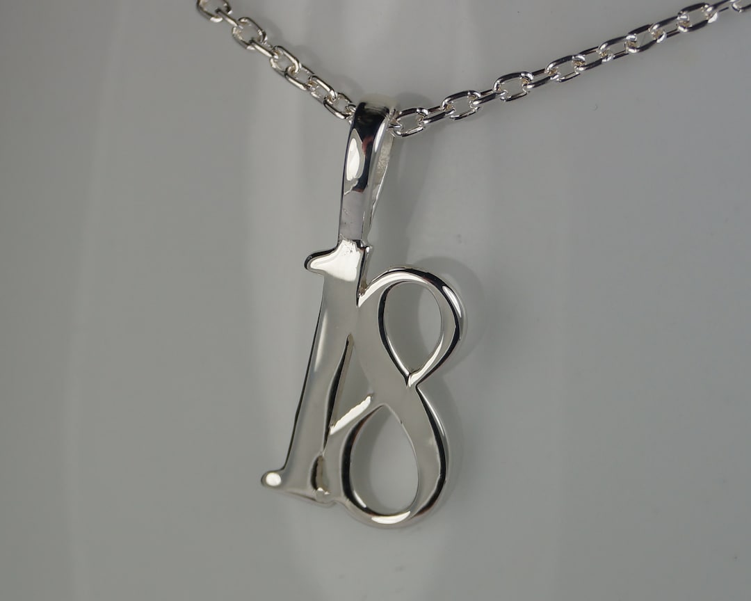 18th Birthday Charm Necklace, Sterling Silver 18th Birthday Charm, 18th ...