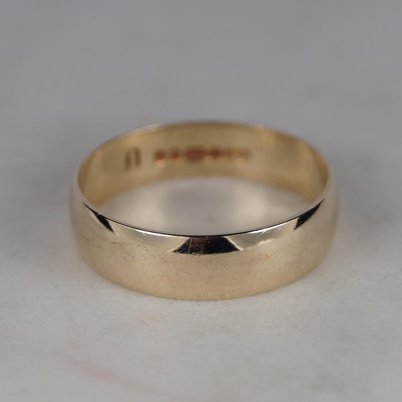 Gold Band 9ct Size U - Etsy