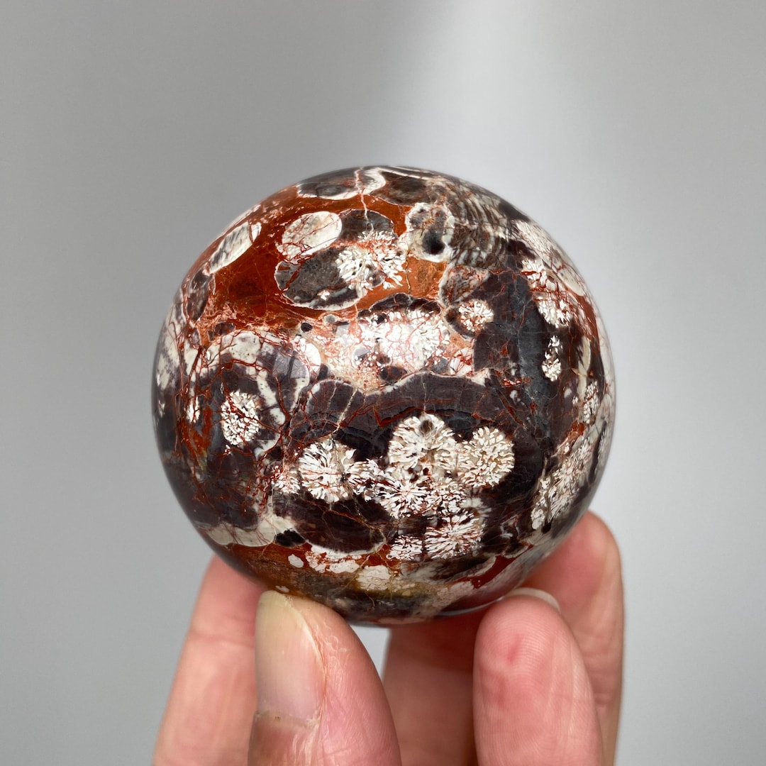 59.3mm Money Agate Sphere | Polished Crystal Sphere A266 - Etsy