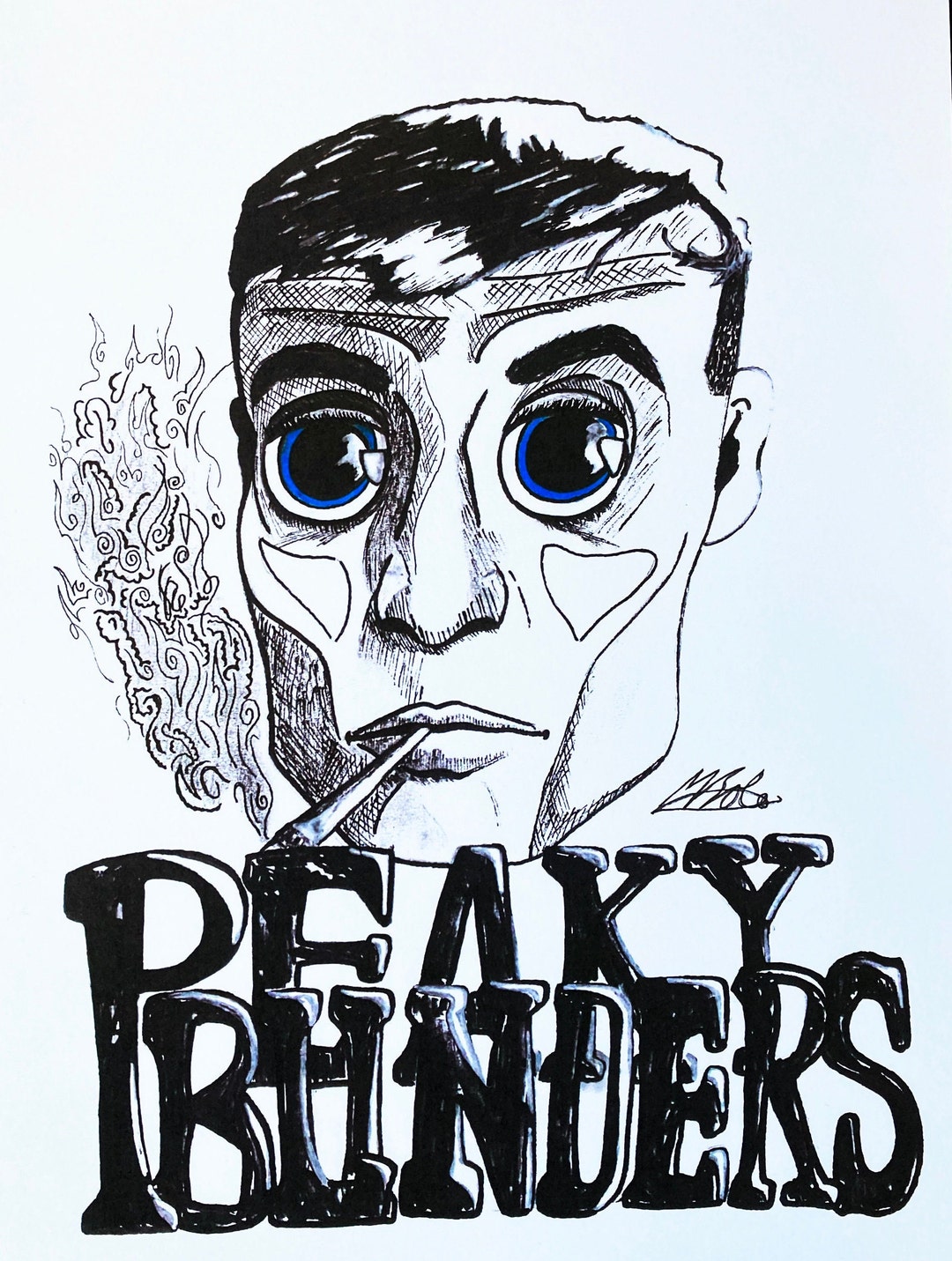 Peaky Blinders Cillian Murphy Cartoon Pop Art Style TV Poster - Etsy