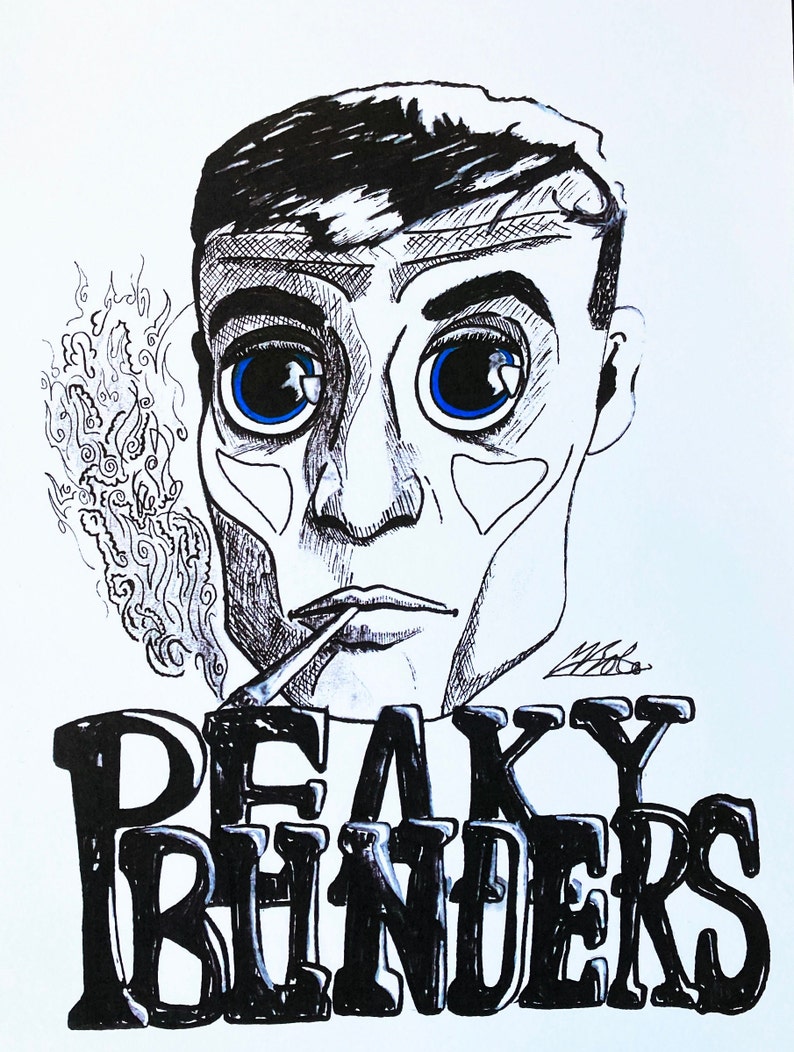 Peaky Blinders Cillian Murphy Cartoon Pop Art Style TV Poster - Etsy