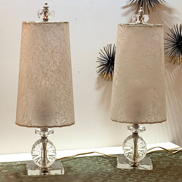 Lead Crystal Table Lamps - Etsy