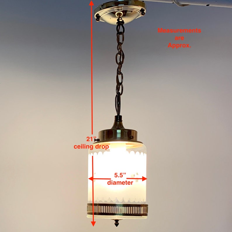 Pendant Light: Early American Style, Wheel Cut Design Globe, Hallway ...