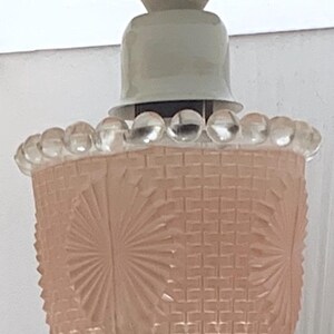 Pink Ceiling Light With Original Center Post Fixture, Nursery Light ...