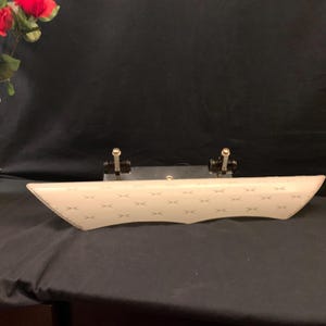 MCM Bathroom Light. Channel Glass, Chrome Fixture, Bathroom Bar Light ...