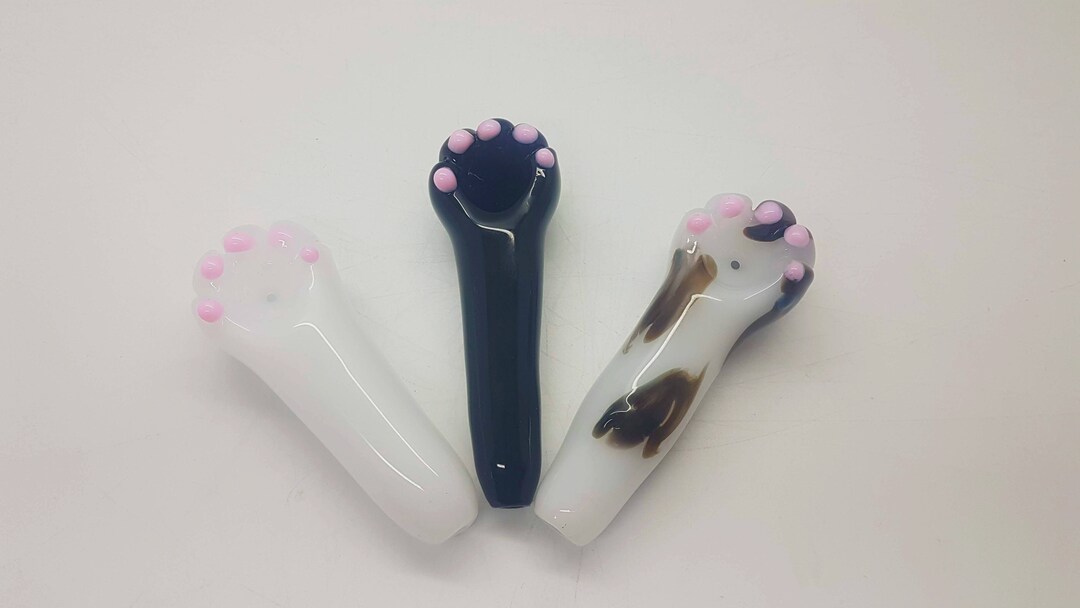 Cat Paw Pipe. Glass Cat Pipe. Animal Pipe. - Etsy