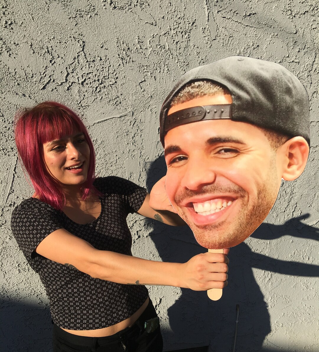 Drake Smiling Big Face Cut Out Drake Fathead Mask Drake - Etsy