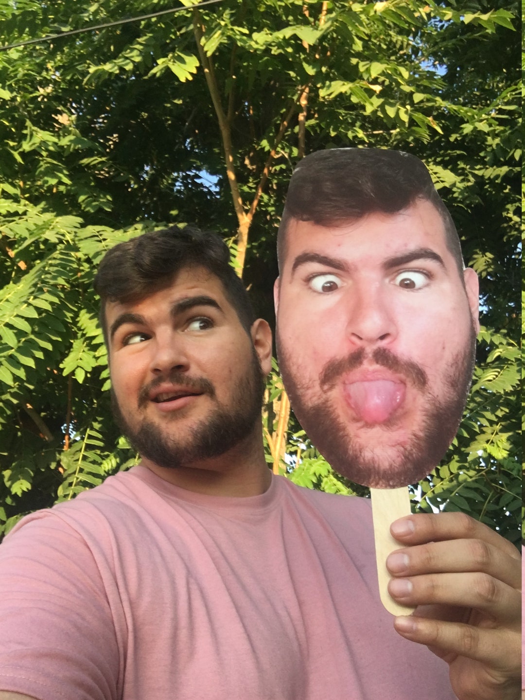 Face Cut Out on a Stick / Photo Booth Prop / Custom Big Fathead Sweet ...