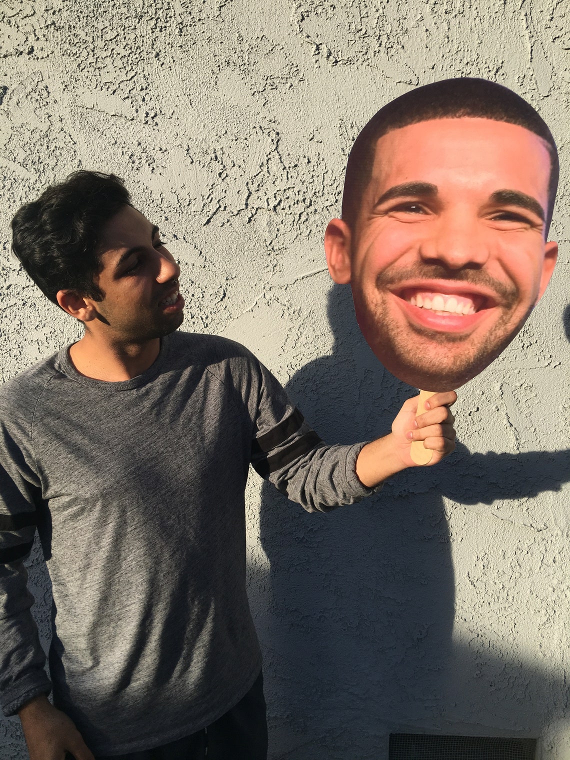 Drake Smiling Big Face Cut Out Drake Smile FatHead Mask | Etsy