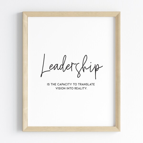 Leadership Quotes - Etsy