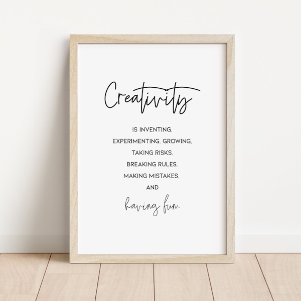 Creativity Sign - Etsy