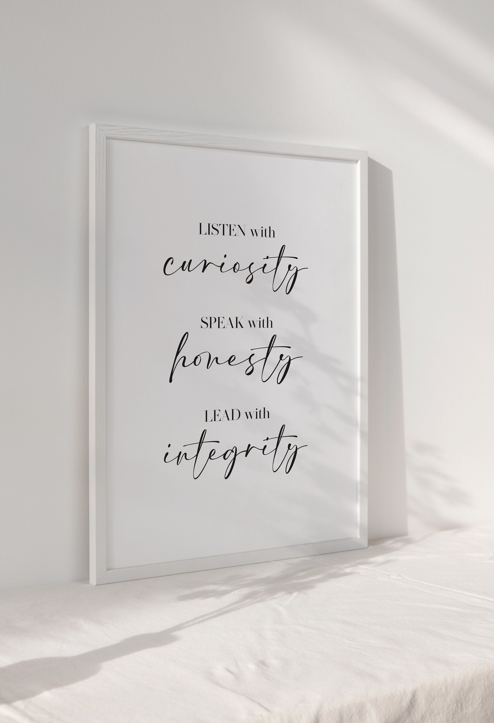 Motivational Leadership Quote Poster, Office Wall Decor, Leader ...