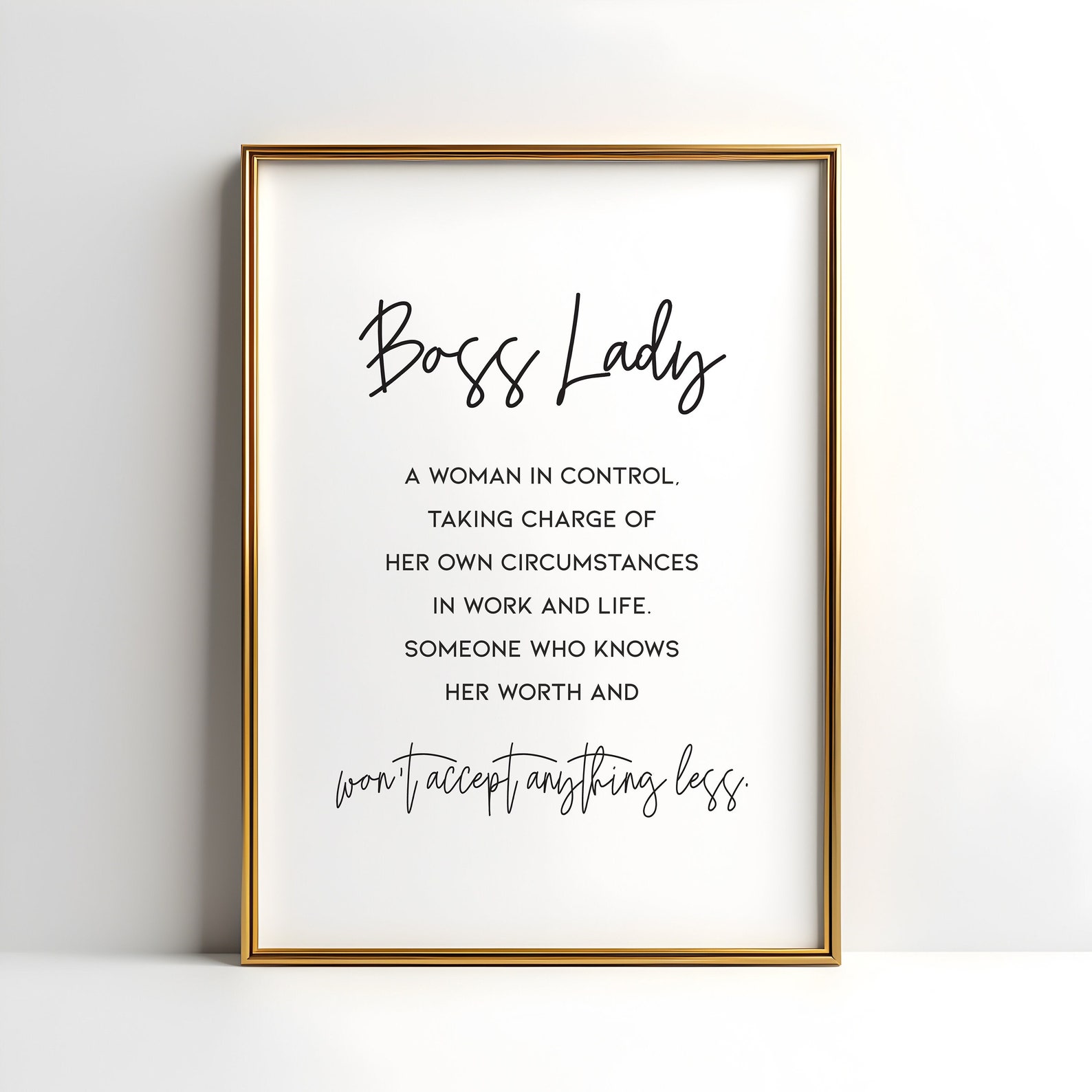 Boss Lady Office Decor, Boss Lady Gift, Woman Office Wall Art, Office ...