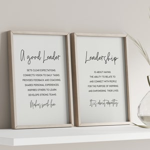 Leadership Quotes, Printable Office Decor, Leadership Gifts, Leader ...