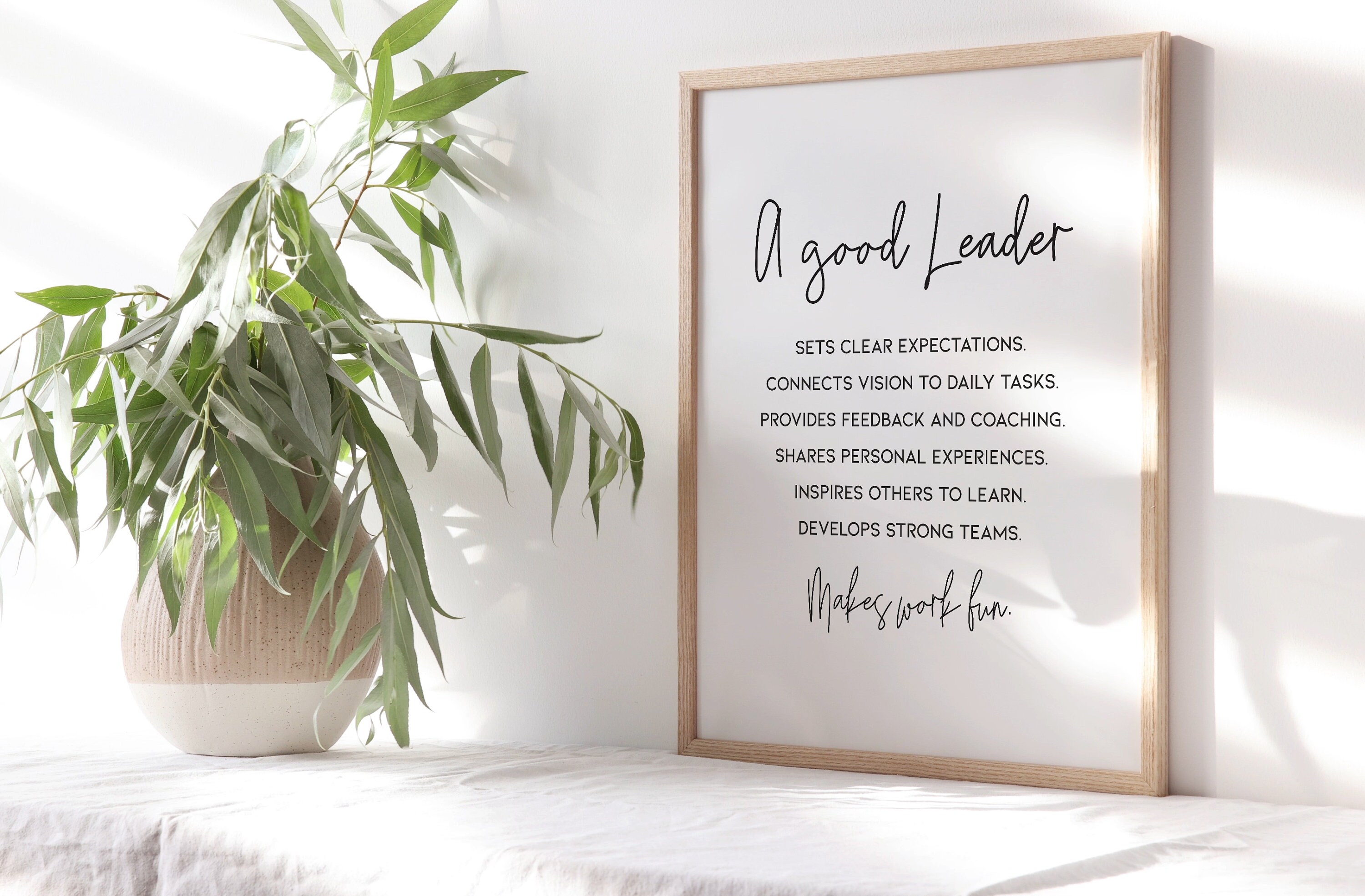 Leadership Quotes, Printable Office Decor, Leadership Gifts, Leader ...