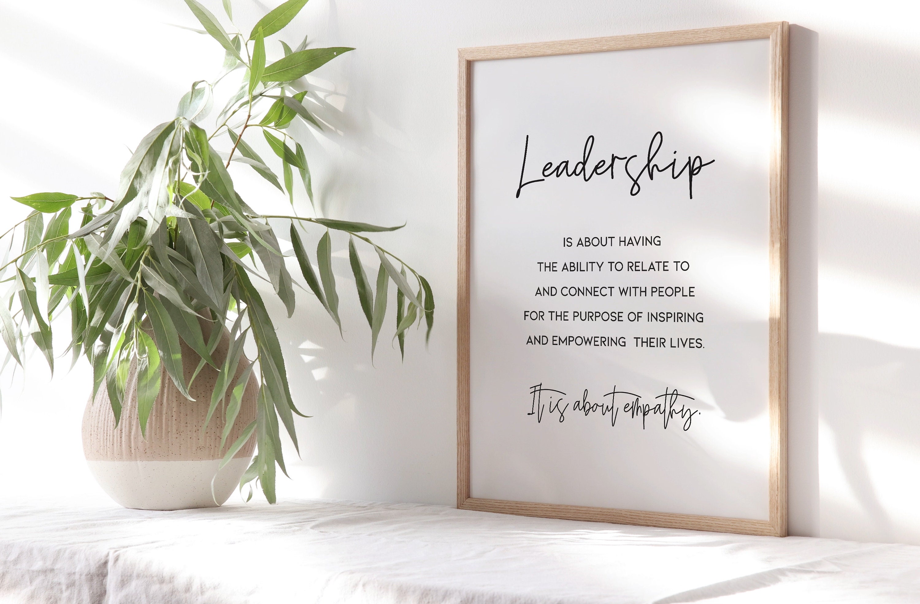 Leadership Quotes, Printable Office Decor, Leadership Gifts, Leader ...
